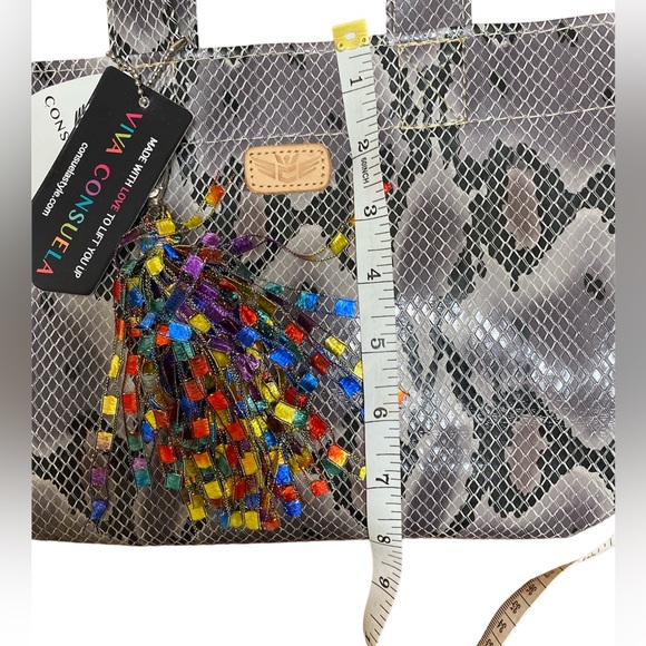 Consuela | Bags | Consuela Python Print Faux Snakeskin Mini Tote | Poshmark